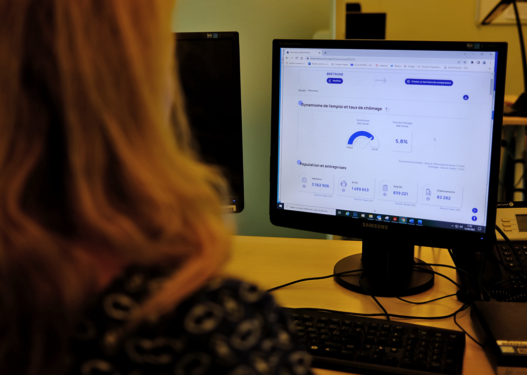 Pôle emploi lance Data emploi pour "décrypter le marché du travail sur les territoires"